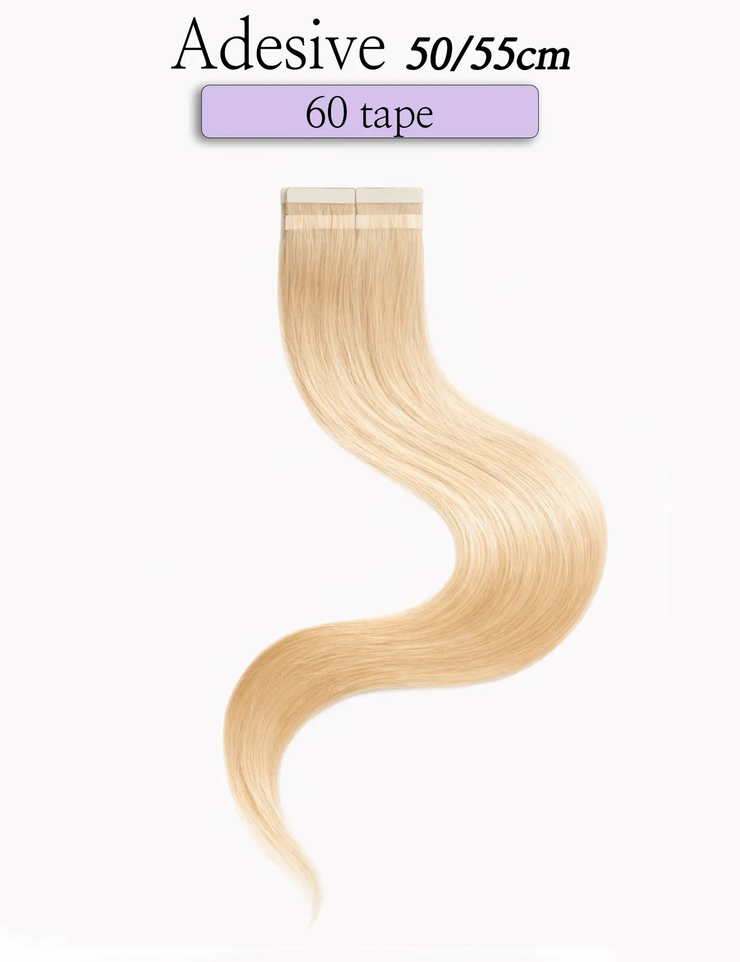 Box 10 Confezioni Extension Adesive capelli naturali 50/55cm - 100g ...